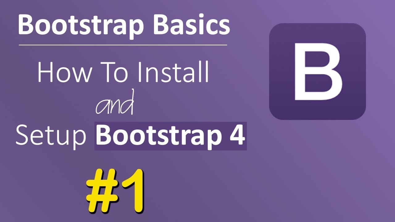 Bootstrap 4 Tutorial [#1] Introduction & installation [Manual & CDN] || Bootstrap 4 Beta 2017