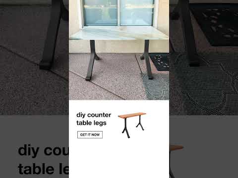 Turning simple into stunning with DIY counter table legs! π¨β¨