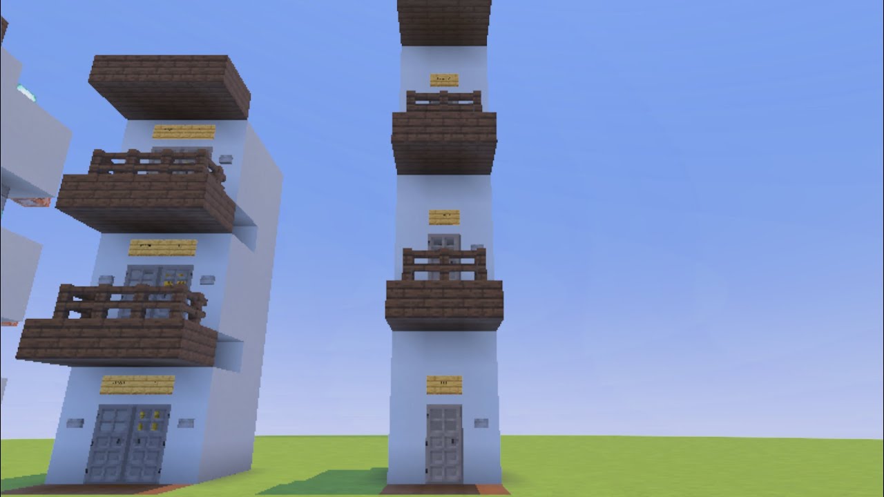 Minecraft - One-Wide Expandable Multi Floor Command Block Elevator