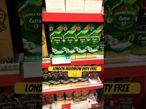 Heathrow airport duty free civas regal price ££££ #london #londondutyfree #civasregal