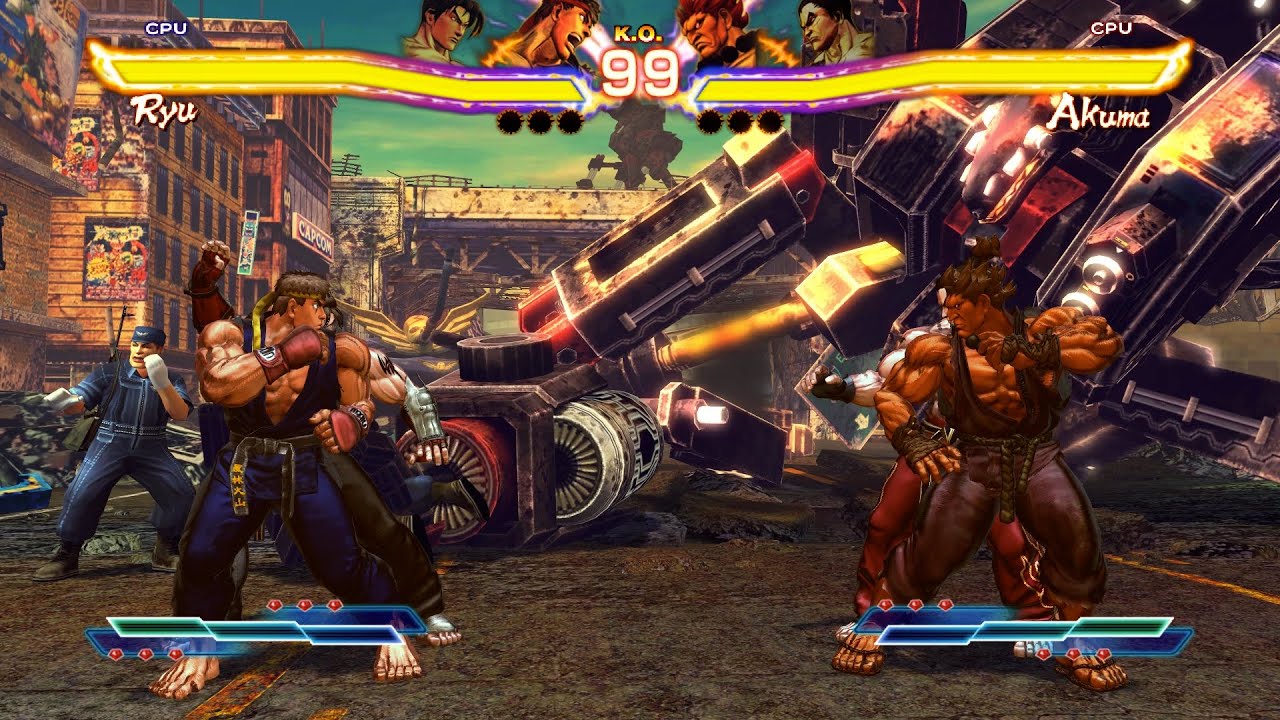 Ryu & Jin vs Akuma & Kazuya!