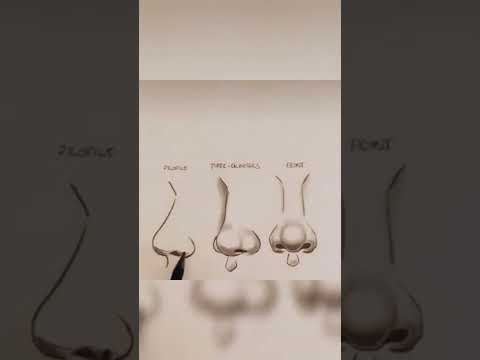 Amazing Drawing | How to Draw a Nose 👃 | Nose Tutorial #shorts