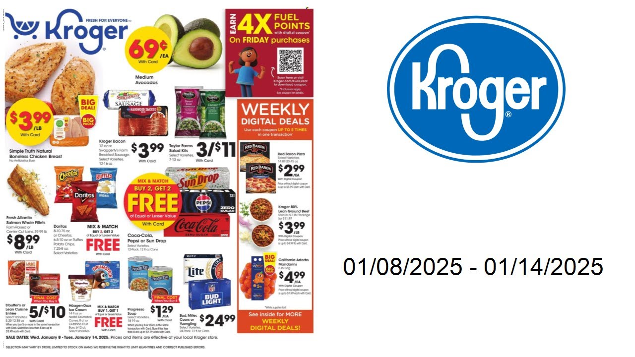 Kroger Weekly Ad - 01/08/2025 - 01/14/2025
