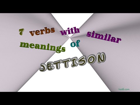 jettison - 9 verbs synonym to jettison (sentence examples)