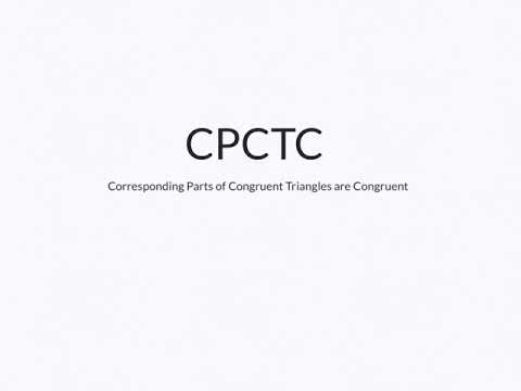 CPCTC Explained