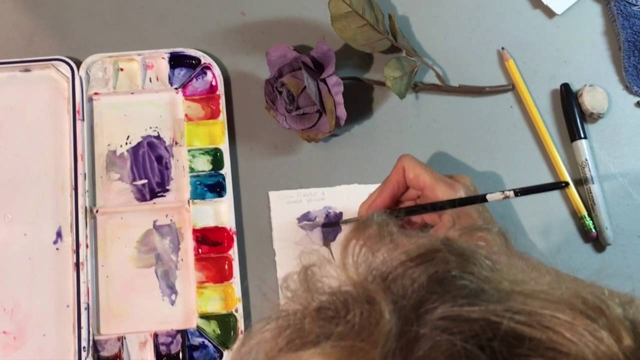 Negative Painting in Watercolor by Joyce Washor