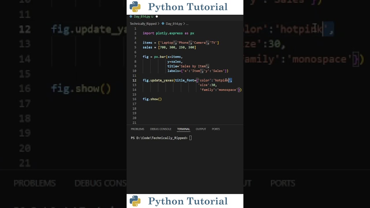 Customizing Axis Labels & Colors in Plotly Express | Python Tutorial