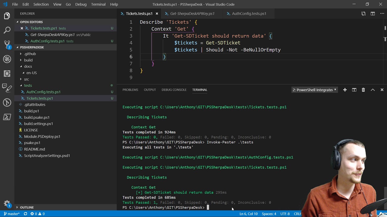 Learning Pester by adding tests to a REST API  PowerShell module