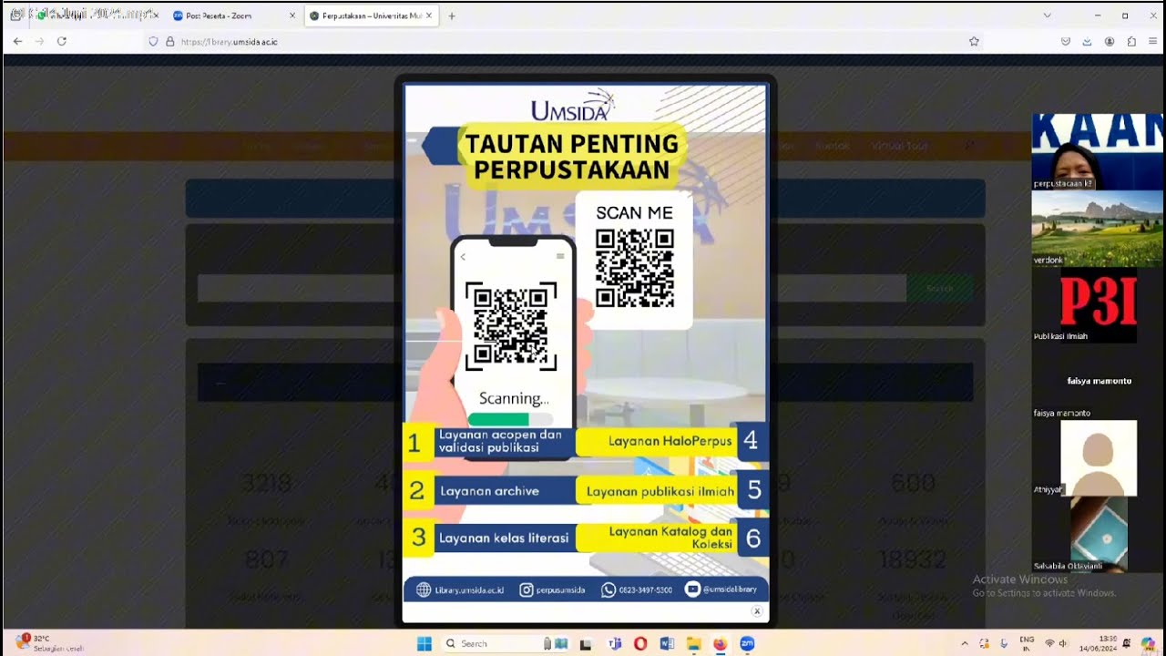 Optimalisasi Layanan Perpustakaan Melalui Kelas Literasi Daring di UMSIDA – Perpustakaan