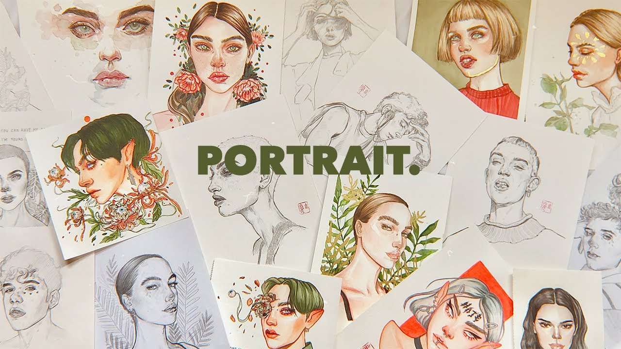 PORTRAIT COLLECTION🌱My Art Progress 2013-2021