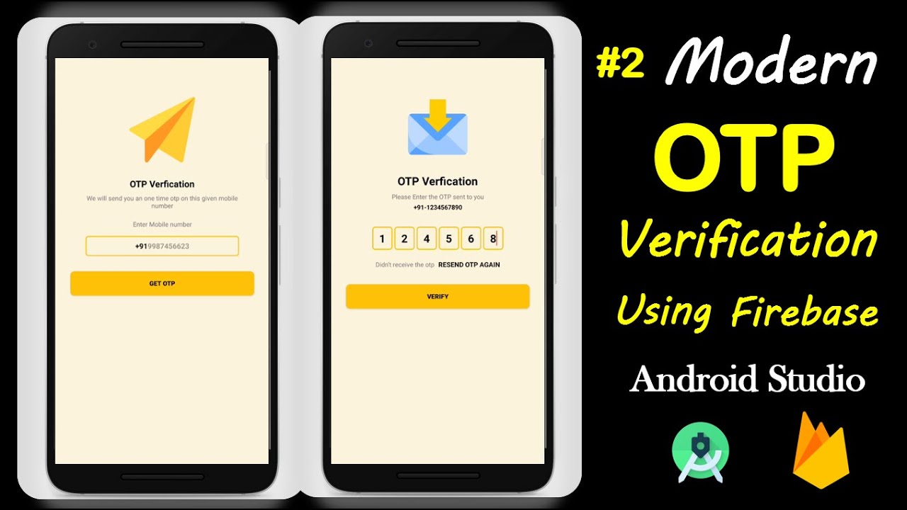 #2 OTP Verification using firebase in Android Studio Complete Tutorial [2021]