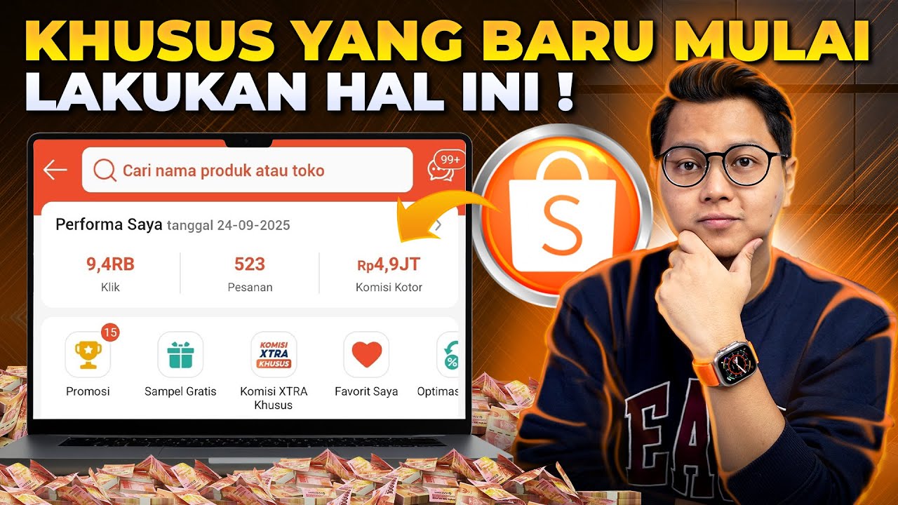 PEMULA SHOPEE AFFILIATE WAJIB TAU, INI CARA SAYA MEMULAI SHOPEE AFFILIATE !