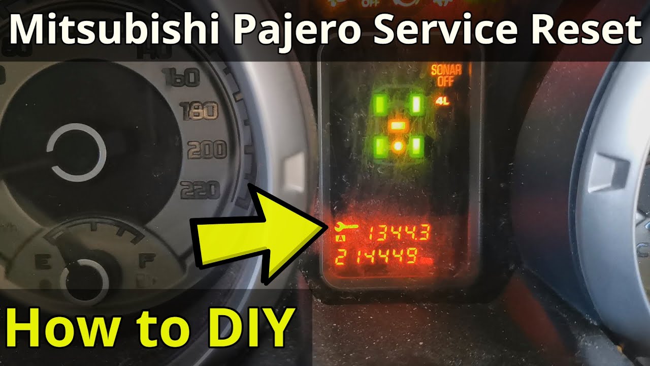 Mitsubishi Pajero - Service Spanner Warning Light Reset - How To DIY