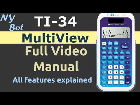 Texas Instruments TI-34 Multiview Full Video Manual. All features explained with examples