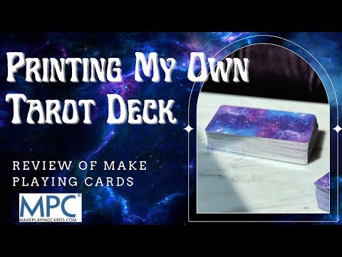 Make Playing Cards MPC CARDS REVIEW Printing my own tarot deck MPC.com Review
