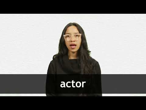 Traducción en inglés de “ACTOR” | Collins Diccionario español-inglés