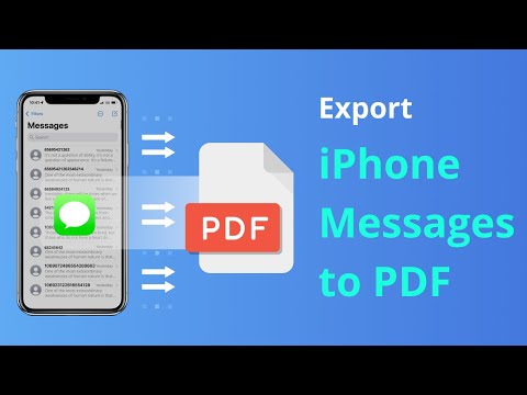 [2 Ways] How to Export Text Messages/iMessages from iPhone to PDF 2024
