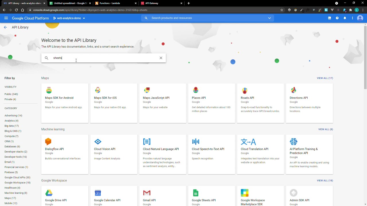 Creating your own website analytics solution with AWS Lambda and Google Sheets