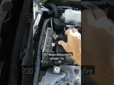 2007 Nissan Altima Misfire in Cylinder #1 Fix!