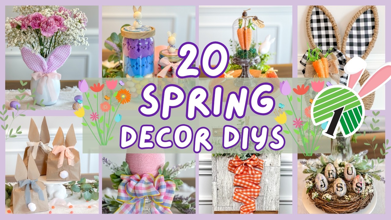 20 Easy & Adorable Spring Easter DIYS l Dollar Tree Spring & Easter Decor DIYS 2026 🌷🐰