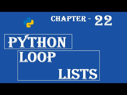 Loop Lists - Python Tutorial - w3Schools - Ch#22 English