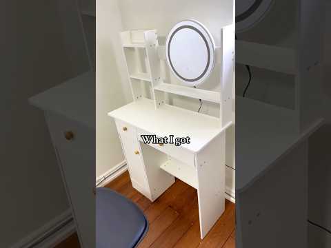 Vanity Desk from Temu for $143 ๐คฉ๐คฉ๐คฉ#temufinds #roamingrani #trending #temuhaul