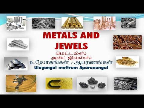 Vocabulary about Jewels and Metals with pictures including Tamil meaning | Spoken English