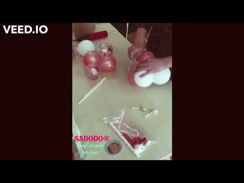 Balloon cake topper instruction video