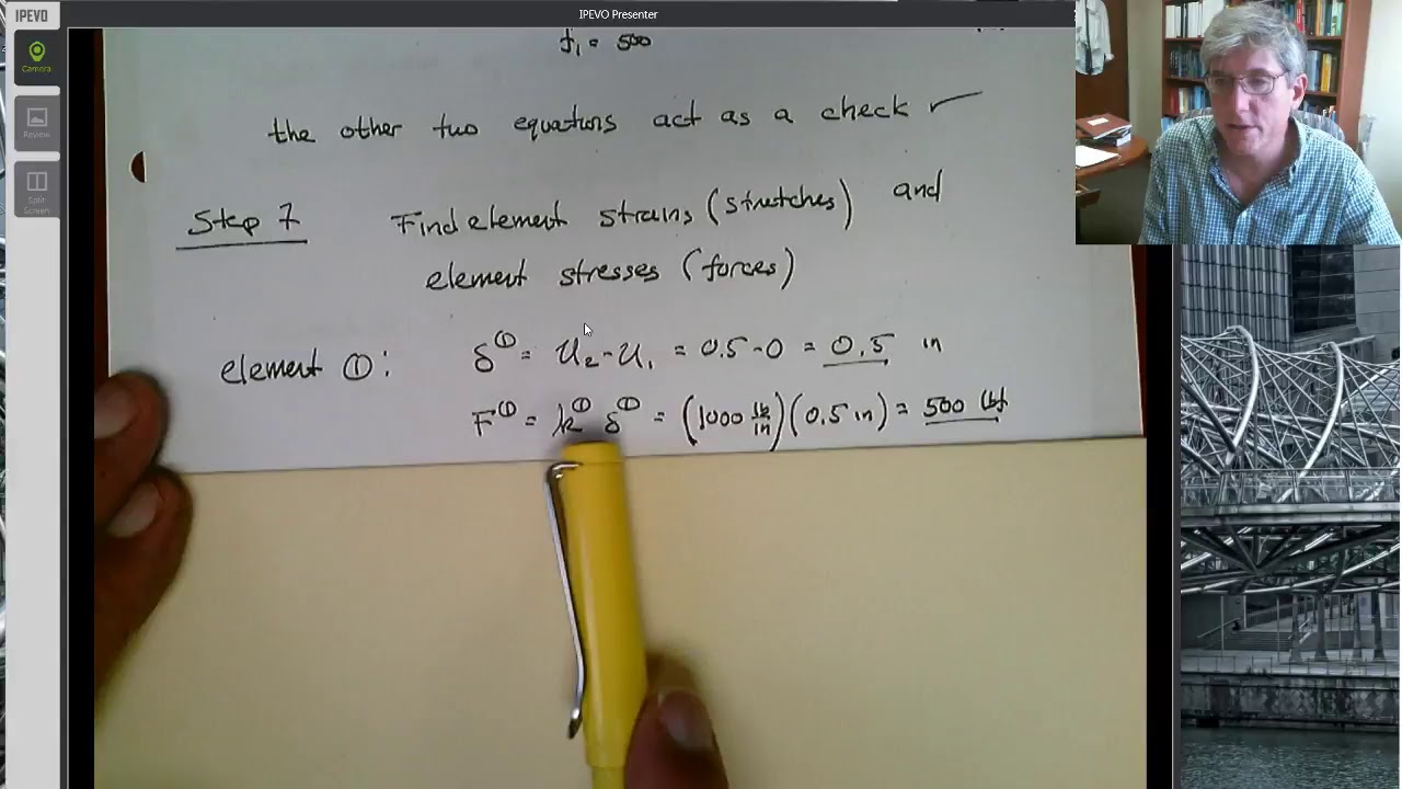 Solving a spring finite element problem