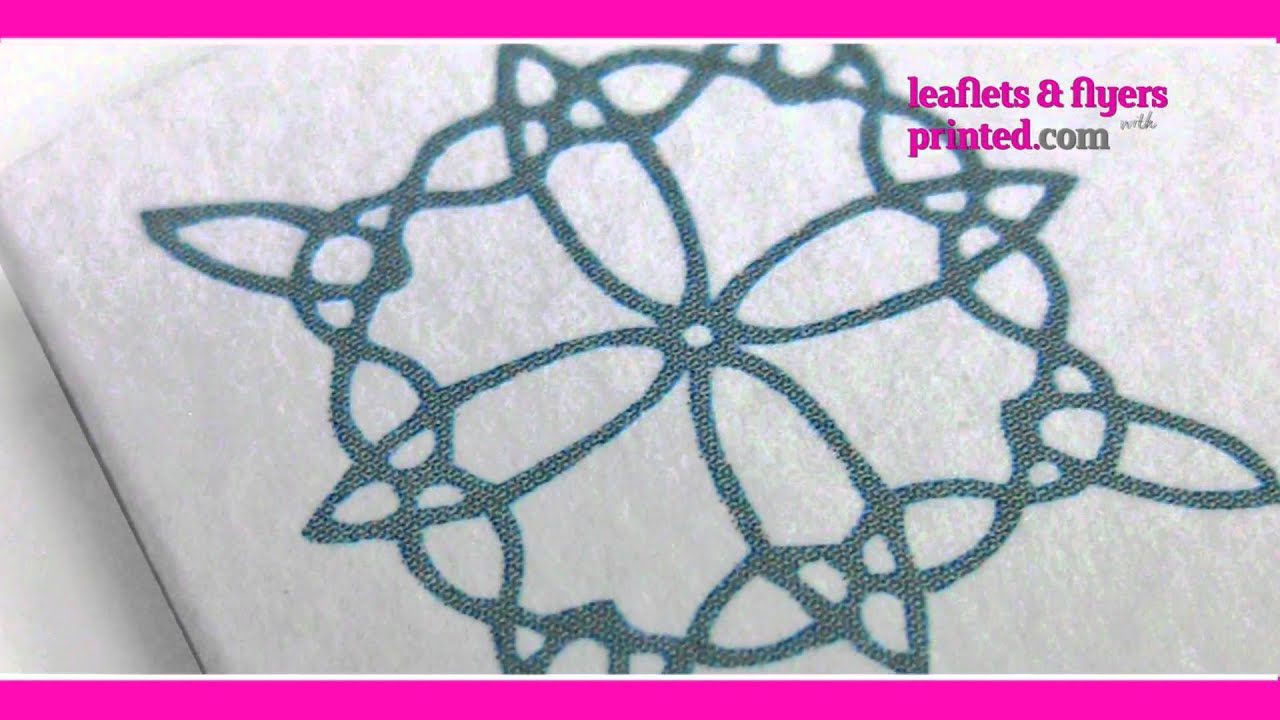 Leaflet printing process leaflet printing