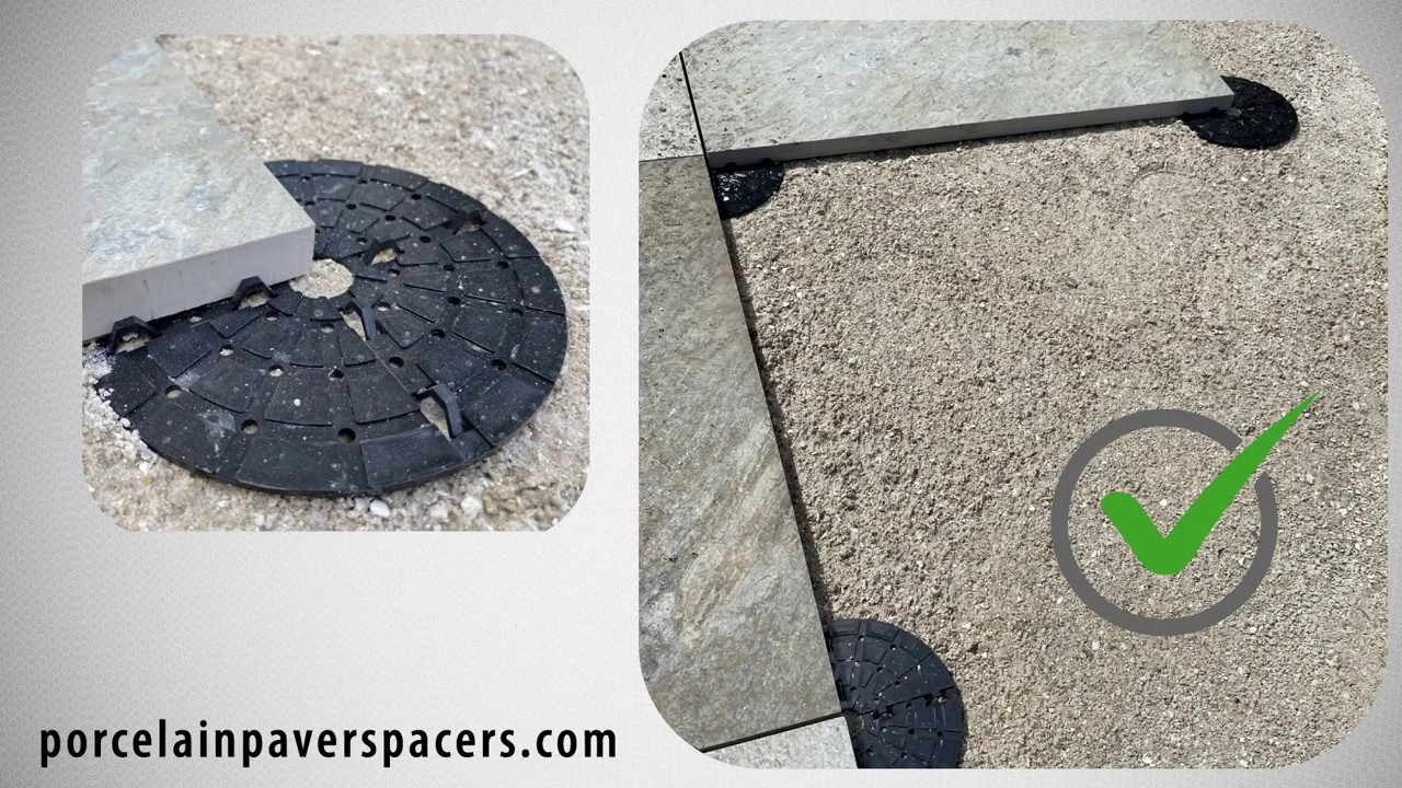 Porcelain Paver Spacers for porcelain paver installations by No-lippage