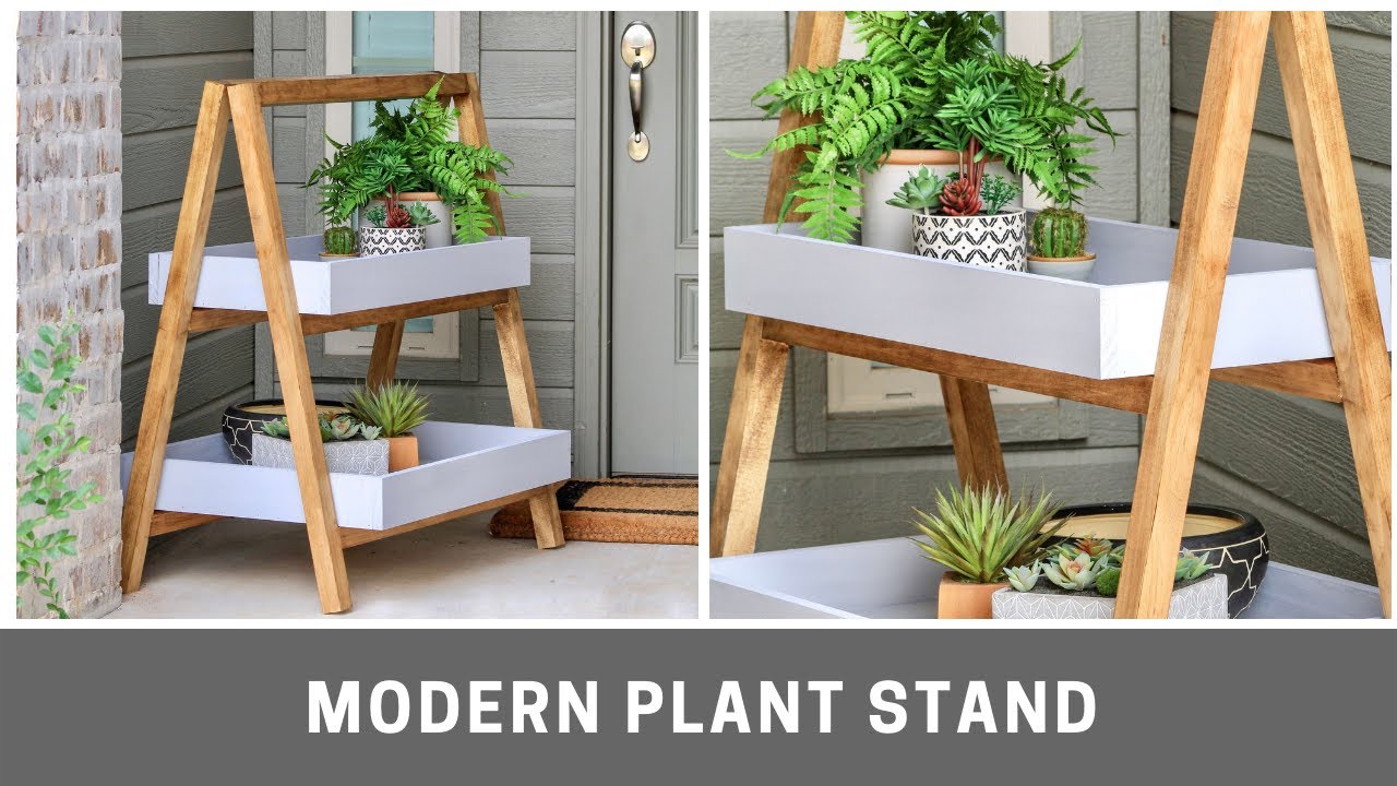 DIY Modern A-Frame Plant Stand