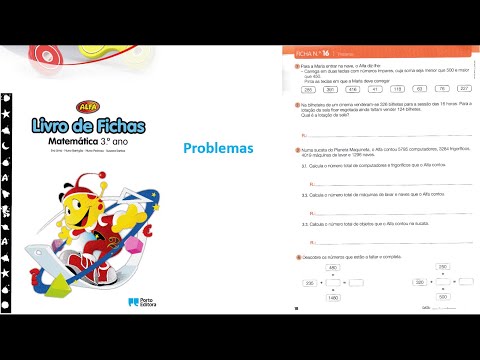 Ficha nº 16 - Problemas - 3º ano - #LF Alfa - 16