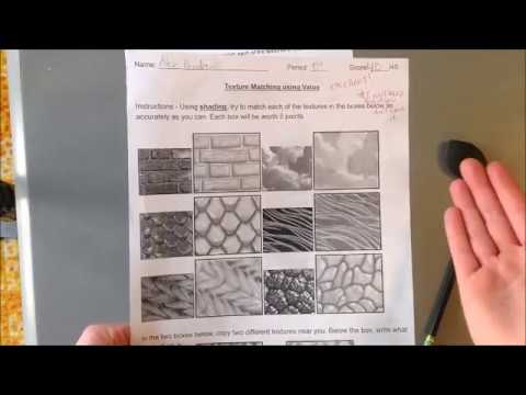 Art 1 Texture Worksheet