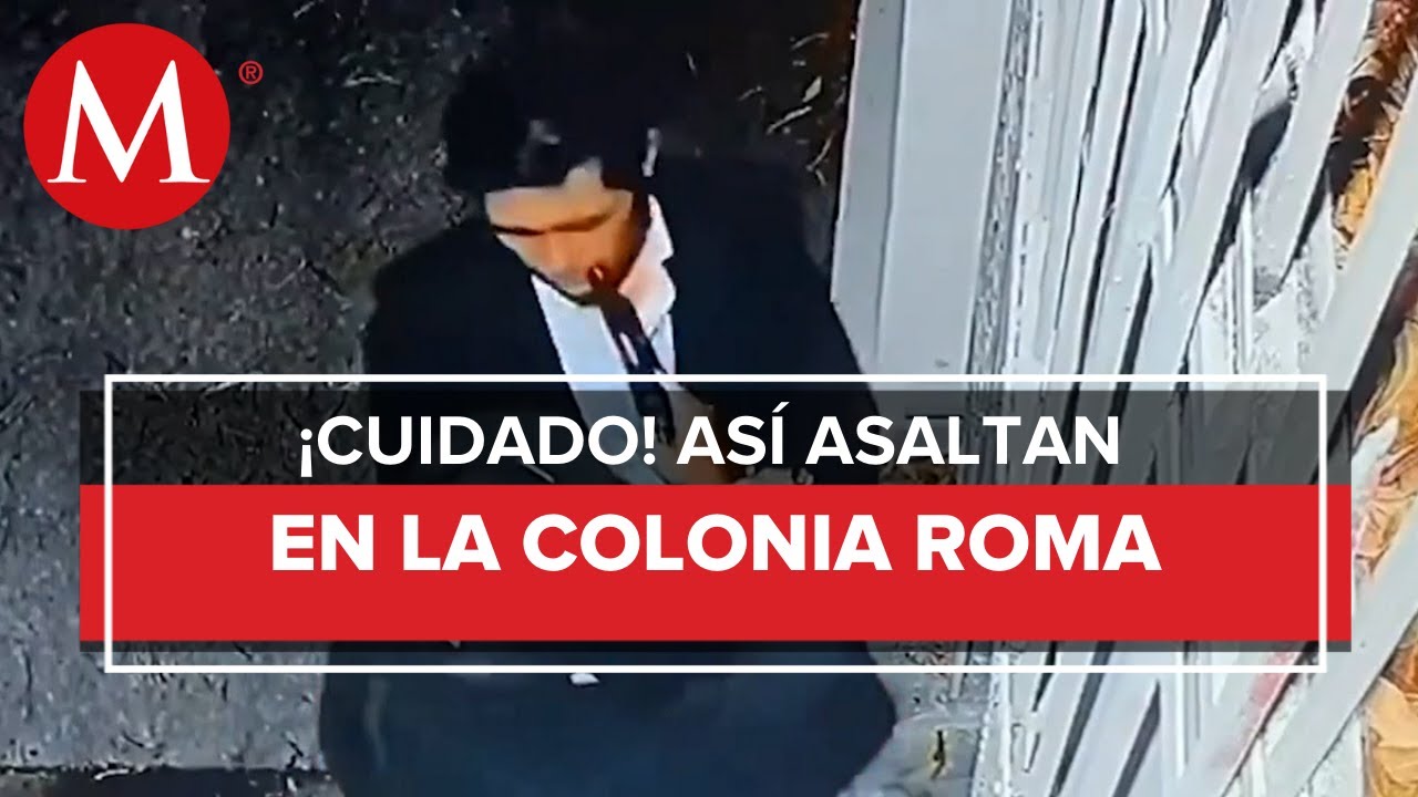 Cámaras de seguridad captan robo de una persona afuera de su casa en CdMx