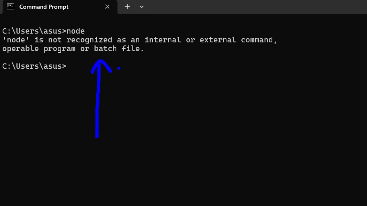 How to Fix node is not recognized as an internal and external Command Error in CMD