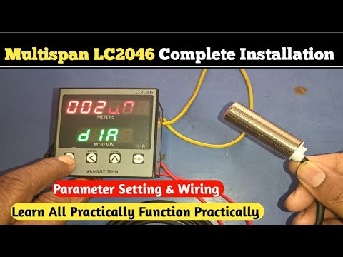Multispan LC2046 Length Counter Meter installation| Multispan Length Counter Meter Parameter Setting