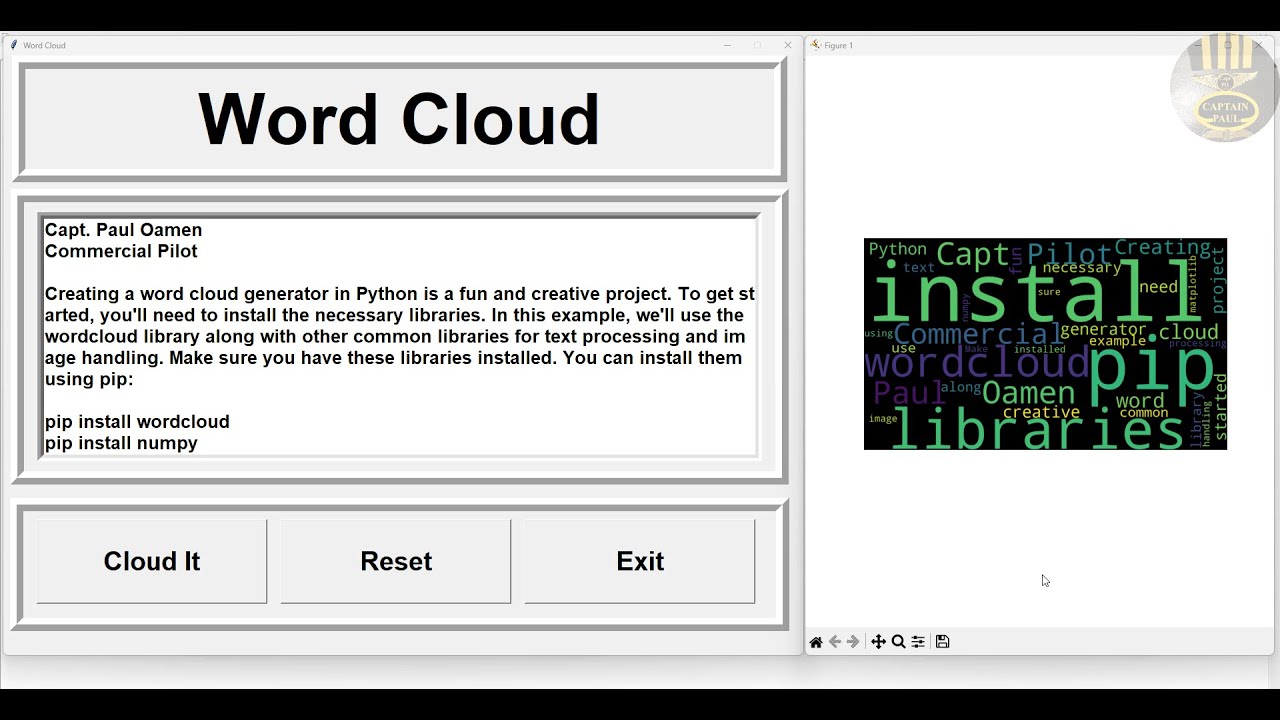 How to Create a Word Cloud using Tkinter (GUI) in Python