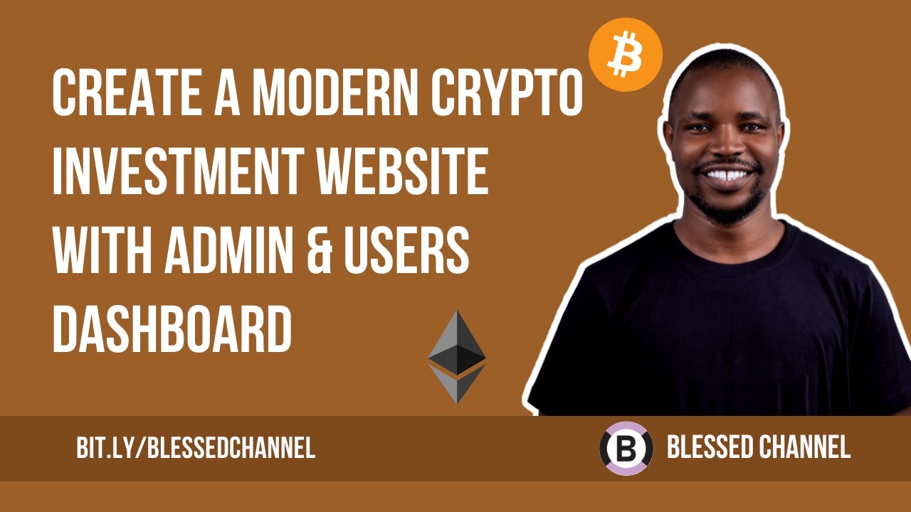 Create A Modern CRYPTO investment website with both admin & Users DASHBOARD