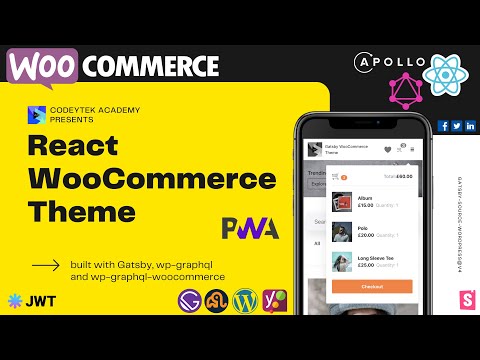 Learn React WooCommerce Theme | Gatsby Source WordPress Experimental | React WordPress ...