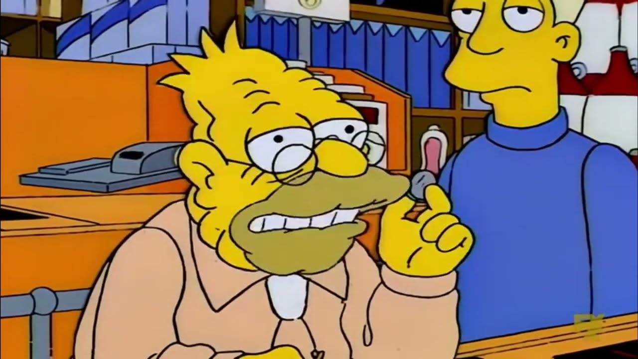 Abe Simpson tells a story about a nickel