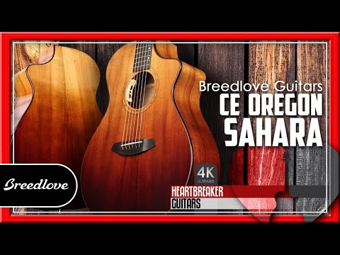 Breedlove Oregon Concert Limited Edition Sahara CE Myrtlewood | Reverb