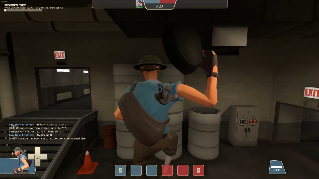 SourceMod Player Resizing plugin demonstration