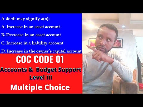 Accounting level III COC Solutions /Knowledge Test/