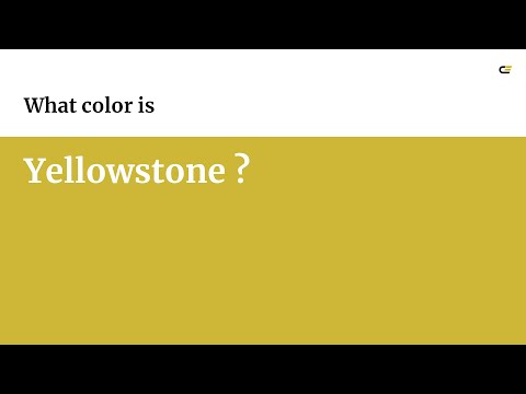 Yellowstone color #ceb736 hex color - Yellow color - Cool color ceb736