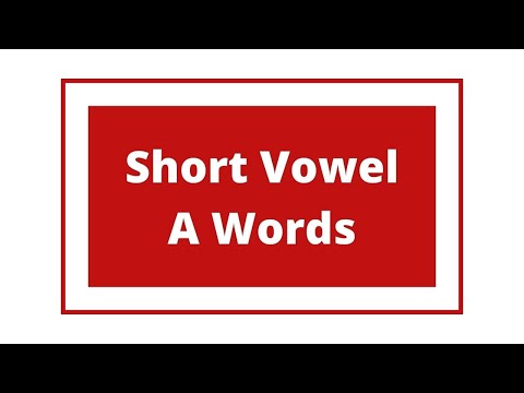 Read all Short Vowel A 3 letter words / CVC / short vowel / 3 Letter words/ Phonics /