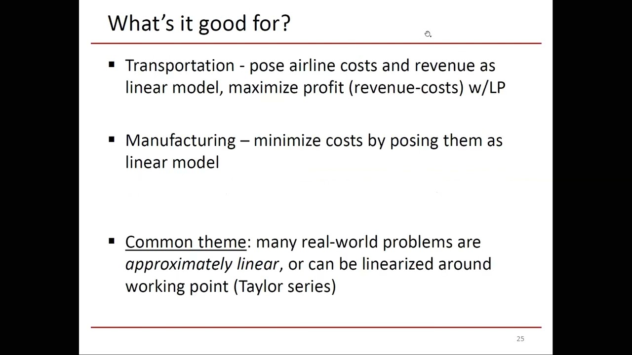 Linear programming (ECE 592 Module 22)