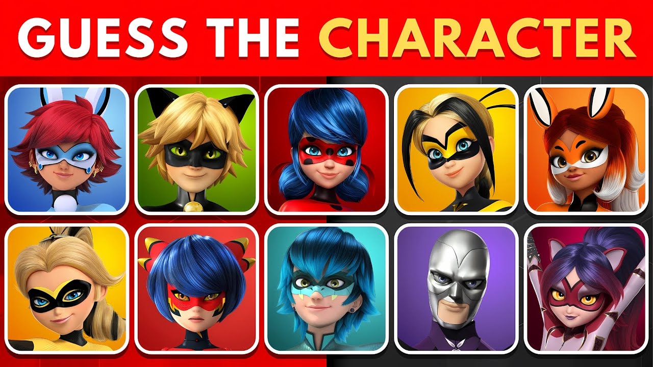 Guess the MIRACULOUS Ladybug Character 🐞 | Marinette, Cat Noir, Plagg, Tikki, Trixx, Rena Rouge