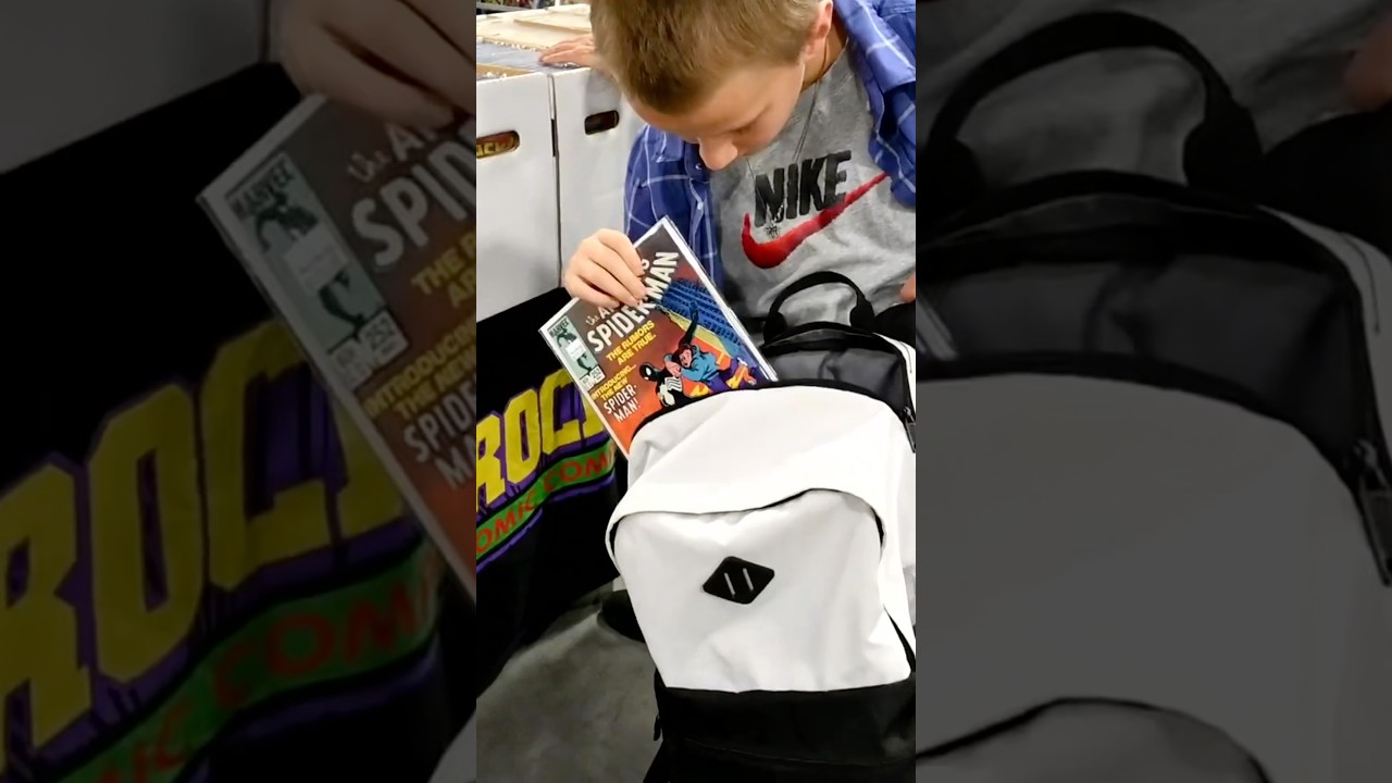 The Next Generation of Comic Book Collectors at Heroes Con #spiderman #marvel