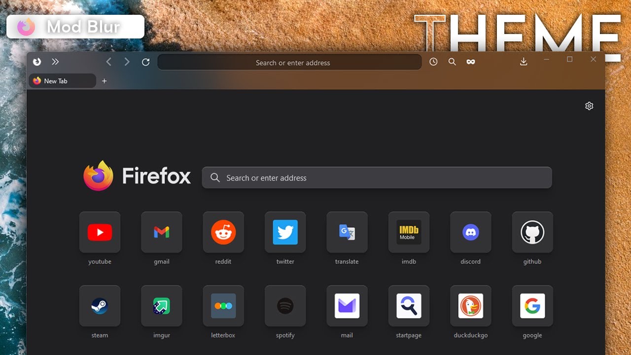 The Cleanest Firefox Theme